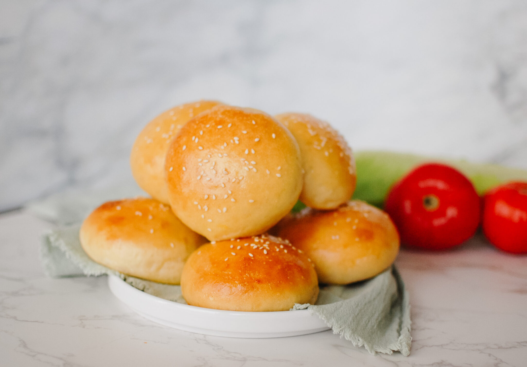 Sourdough Hamburger Buns Recipe - Laura Lives the Good Life